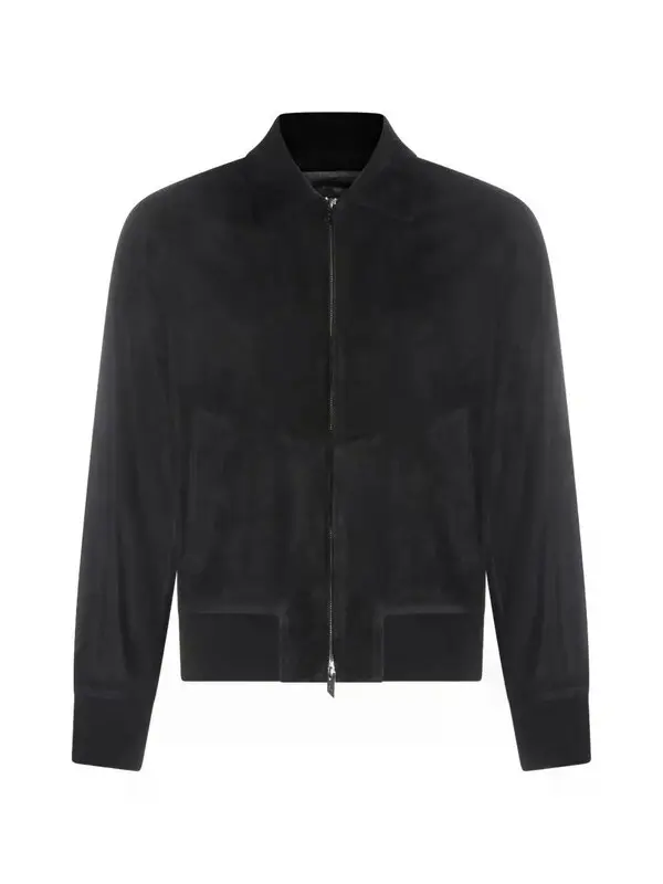 SALVATORE SANTORO Zip-up Suede Jacket