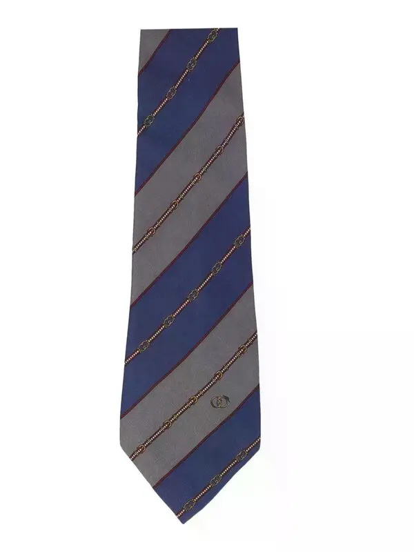 Gucci Striped Logo Tie