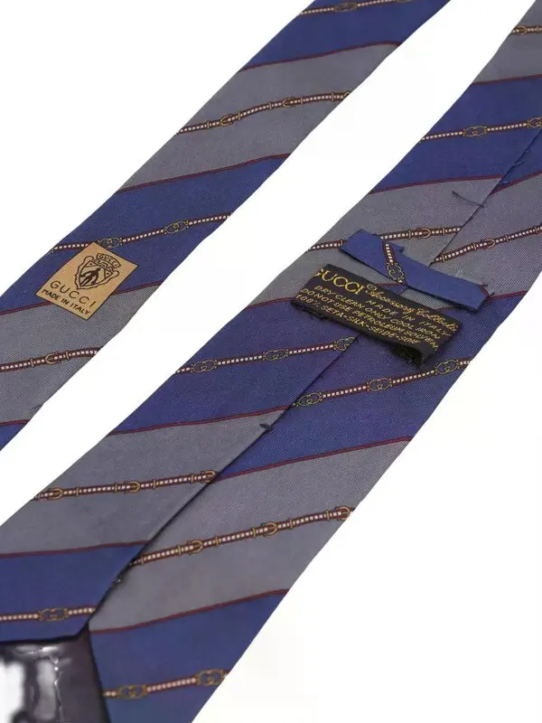 Gucci Striped Logo Tie