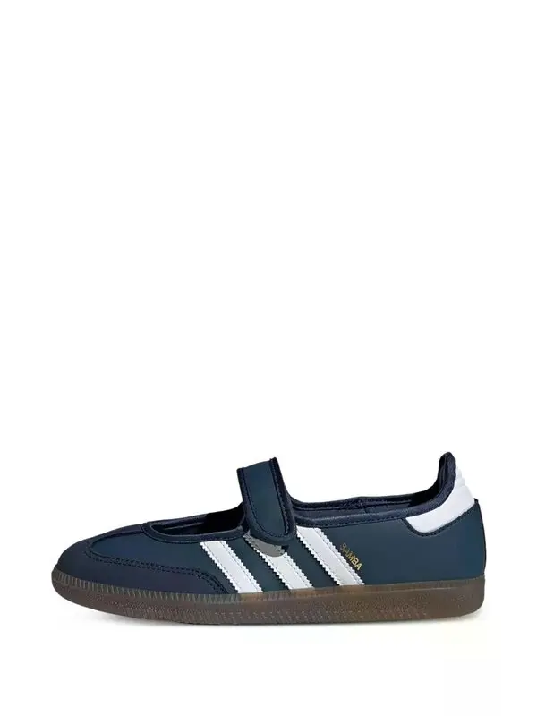 Adidas Samba Jane Og Single-strap Stripes Sneakers - Blue