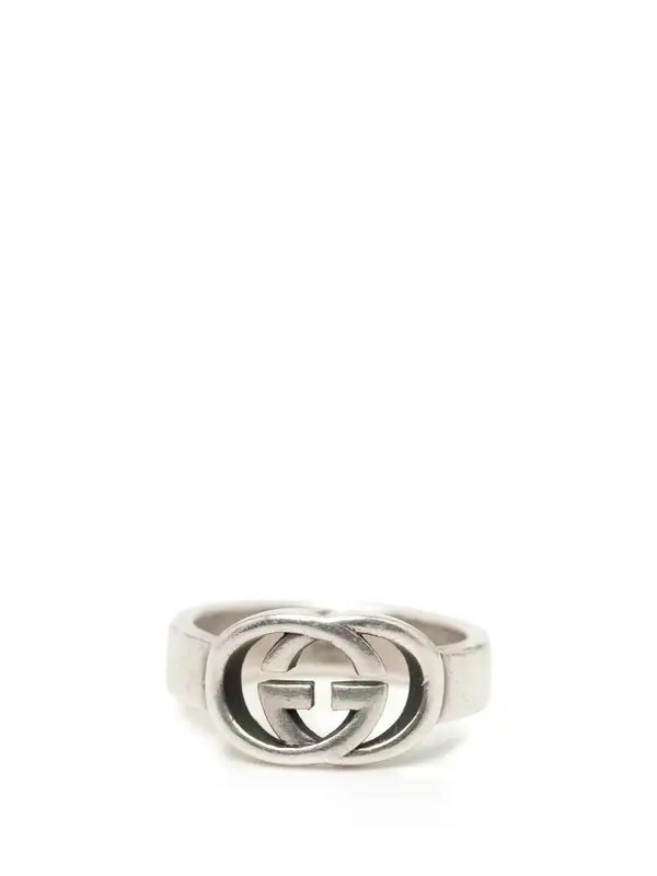 Gucci 2000-2015 Sterling Interlocking G Ring - Silver