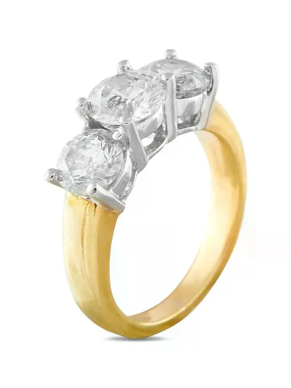 LB EXCLUSIVE Diamond Two-toned Ring