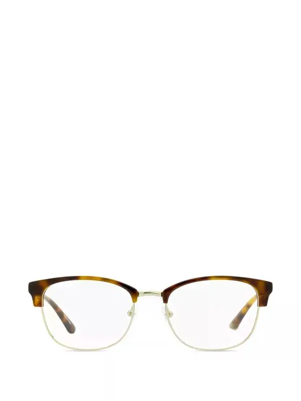 Mcm Metal Browline Eyeglasses - Brown