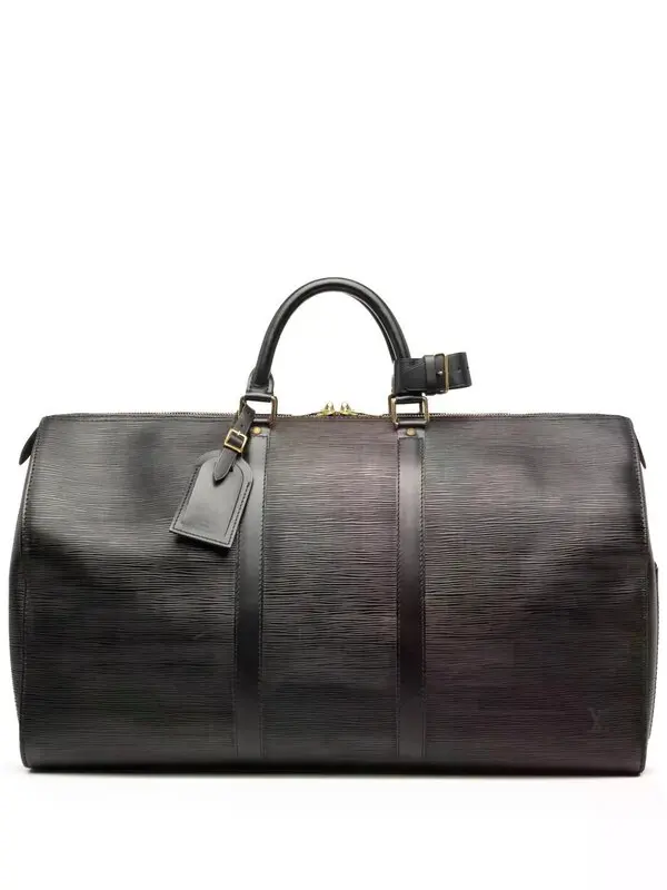 LOUIS VUITTON 1995 Epi Keepall 50 Travel Bag - Black