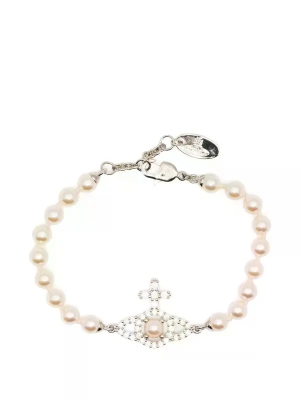 VIVIENNE WESTWOOD Olympia Pearl Bracelet - Silver