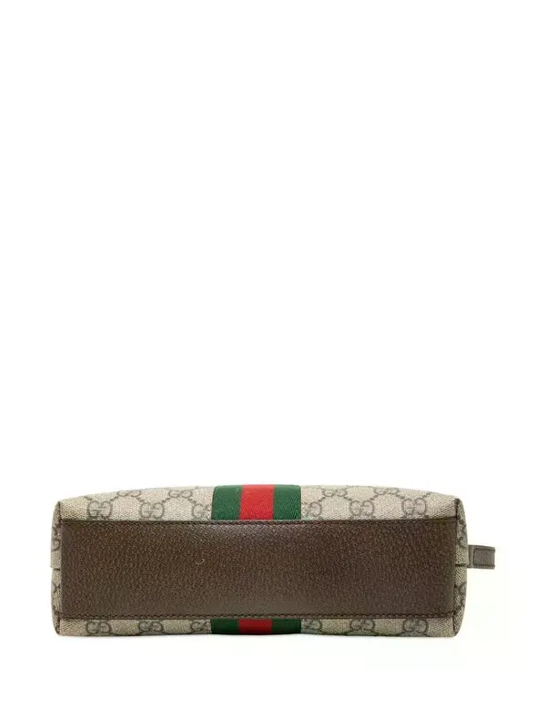 Gucci Gg Supreme Ophidia Dome Crossbody Bag - Brown