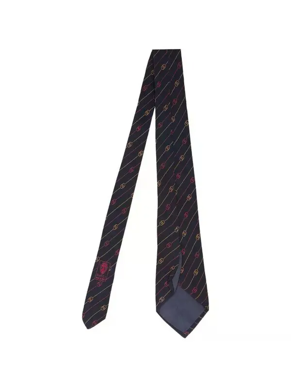 Gucci Interlocking G Logo Striped Tie