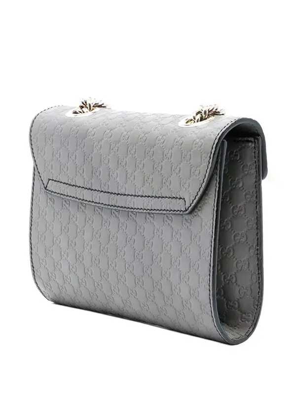 Gucci Mini Micro Guccissima Emily Crossbody Bag - Grey