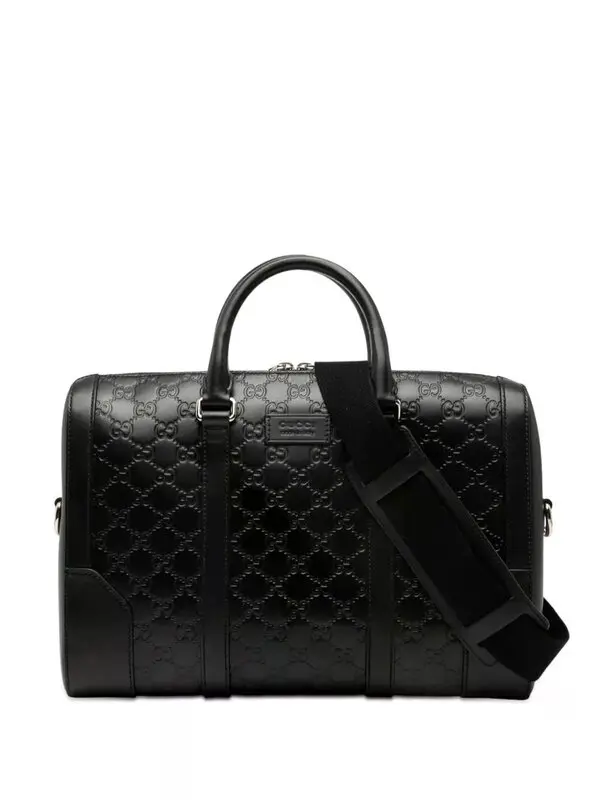 Gucci 2000-2015 Guccissima Business Bag - Black
