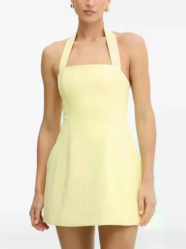 Bardot Nevelle Hourglass Halterneck Dress - Yellow