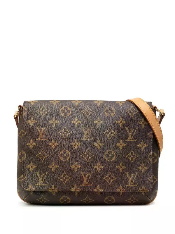 LOUIS VUITTON 1999 Monogram Musette Tango - Brown