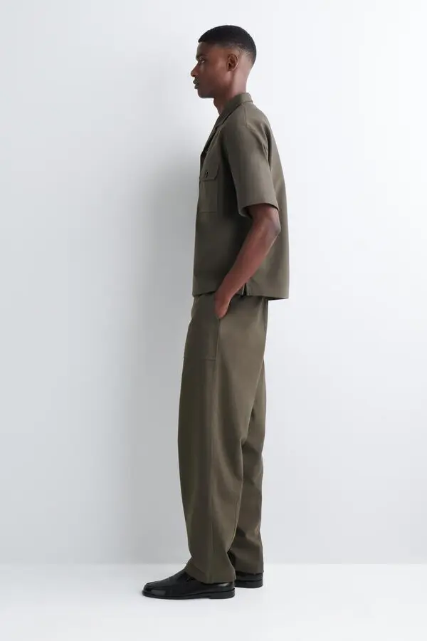 Cos Cotton Utility Shirt - Brown