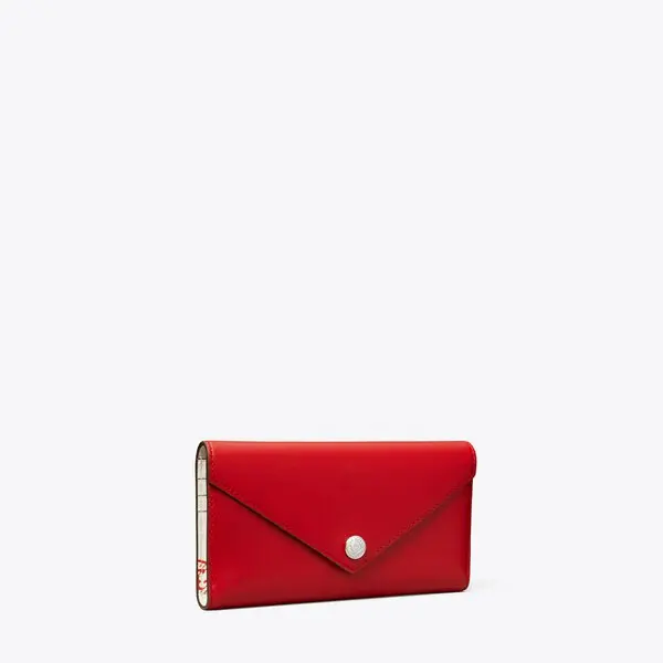 Tory Burch Leather Envelope Long Wallet