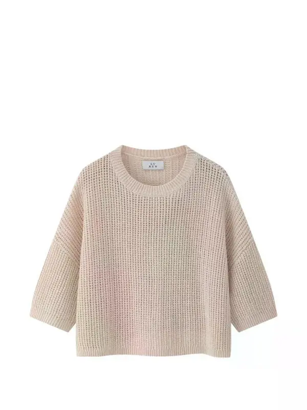 LU REN Open-knit Sweater