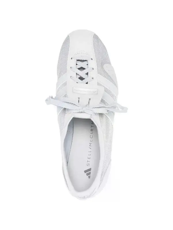 Adidas By Stella McCartney Metallic Lace-up Sneakers - Grey