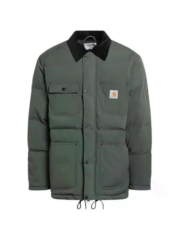 Carhartt Work In Progress Rayler Corduroy-collar Puffer Jacket - Green
