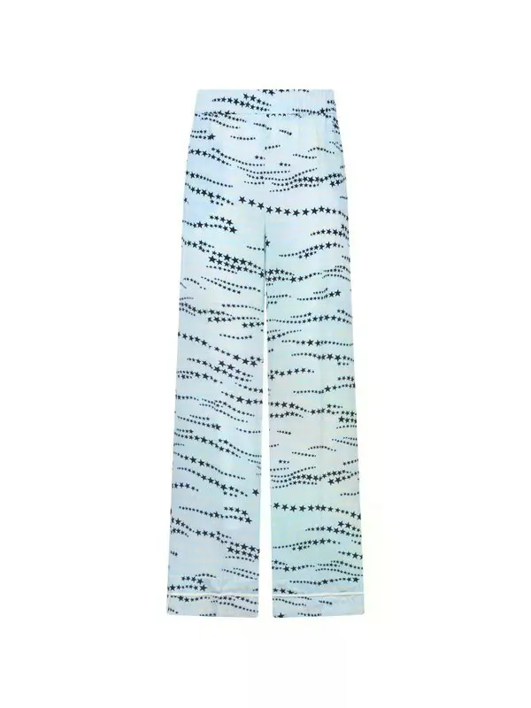 Red Valentino Star-print Trousers - Blue