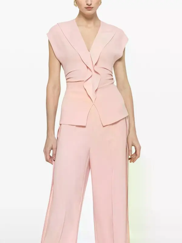 NISSA High-rise Wide-leg Trousers - Pink