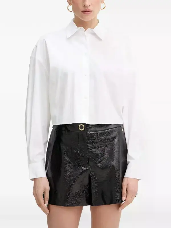 Armani Exchange Cropped Shirt - White