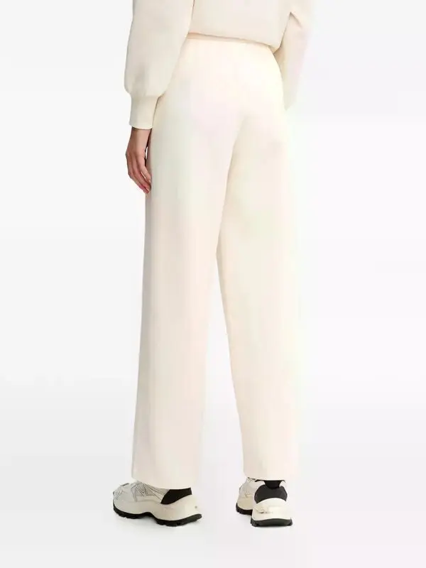 Armani Exchange Logo-plaque Wide-leg Joggers - Neutrals