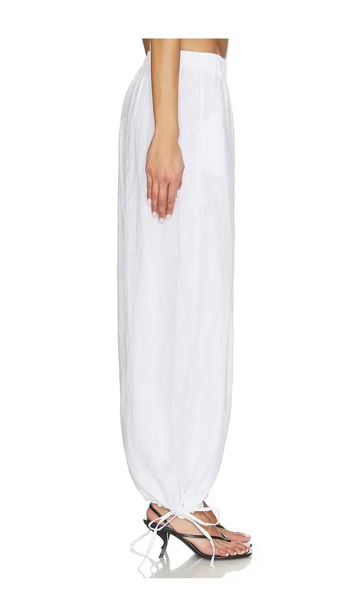AEXAE Linen Balloon Pant - White