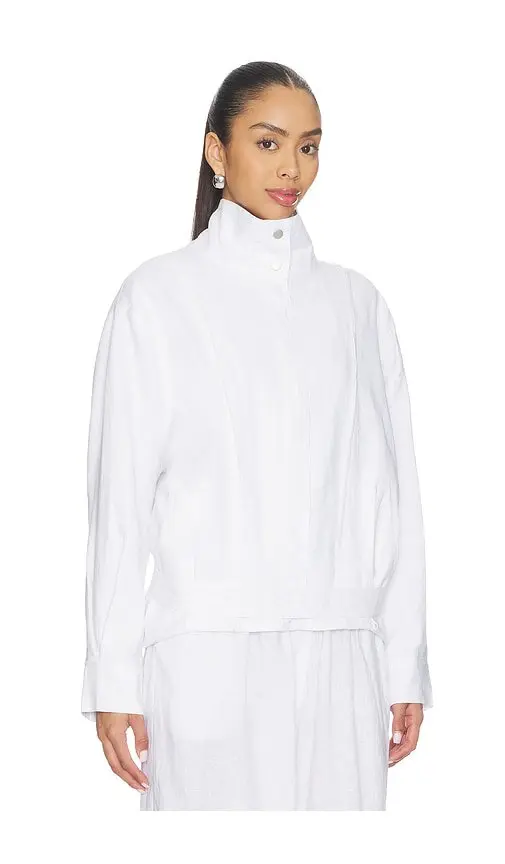 AEXAE Linen Bomber Jacket