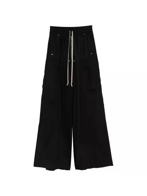 Rick Owens Cargobelas Drawstring Cargo Pants - Black