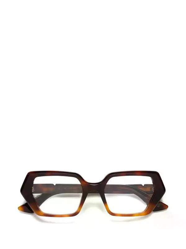Marni Geometric Frame Glasses - Brown