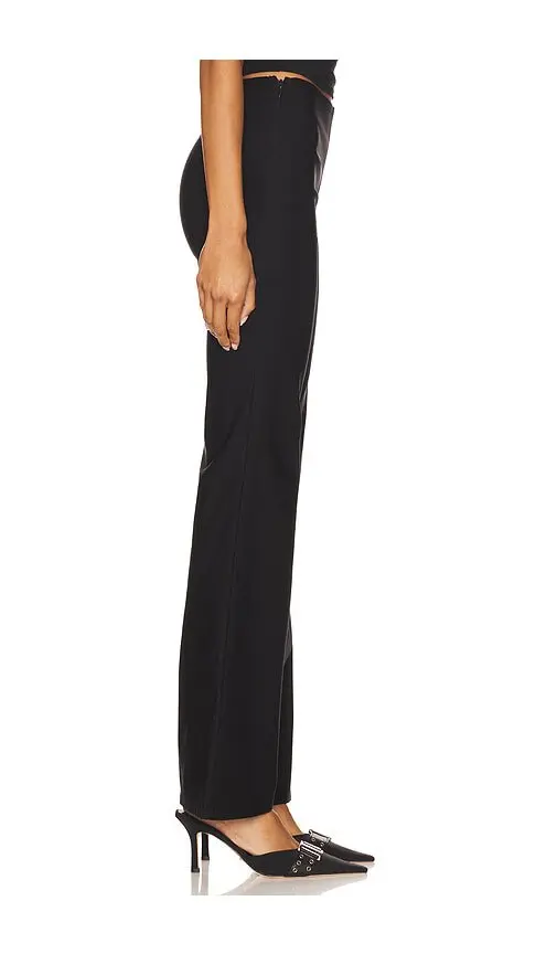 I.AM.GIA Embellished Butterfly Wide Leg Crepe Pants