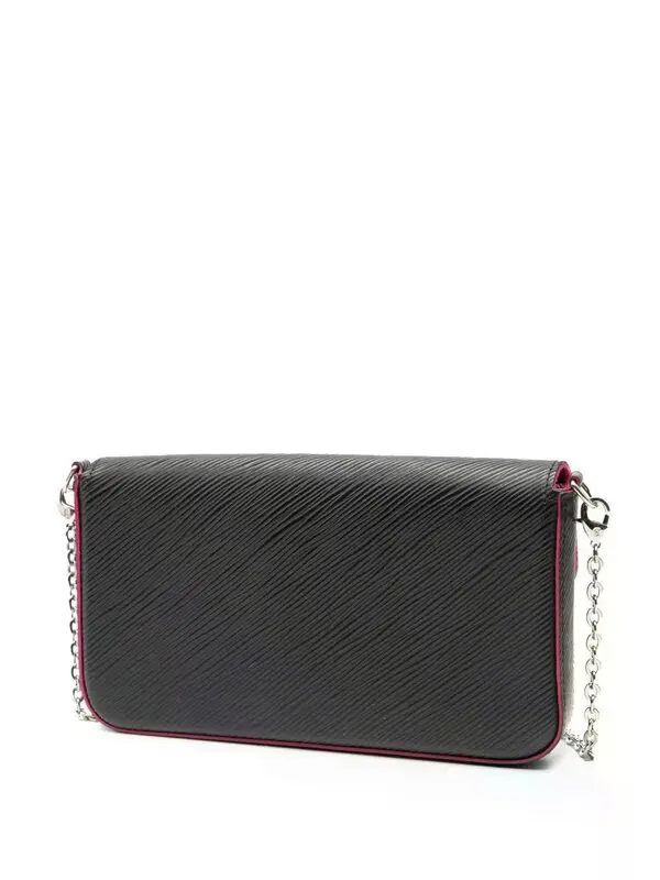 LOUIS VUITTON 2018 Epi Pochette Felicie - Black