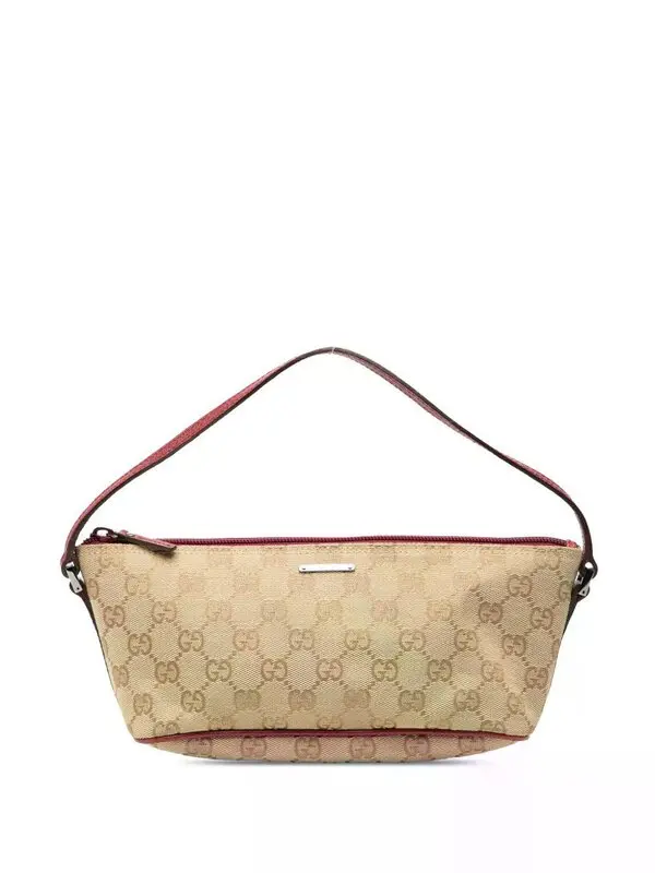 Gucci 2000-2015 Gg Canvas Boat Shoulder Bag - Brown