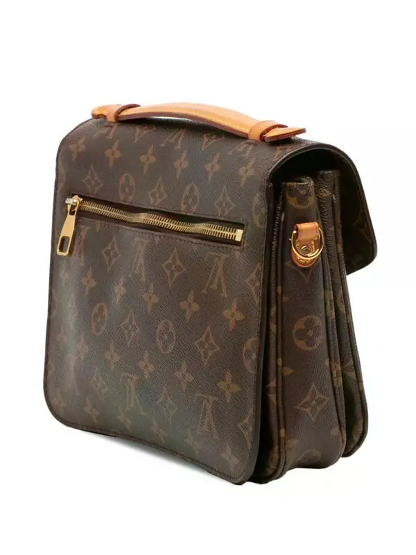 LOUIS VUITTON 2017 Monogram Pochette Metis Satchel - Brown