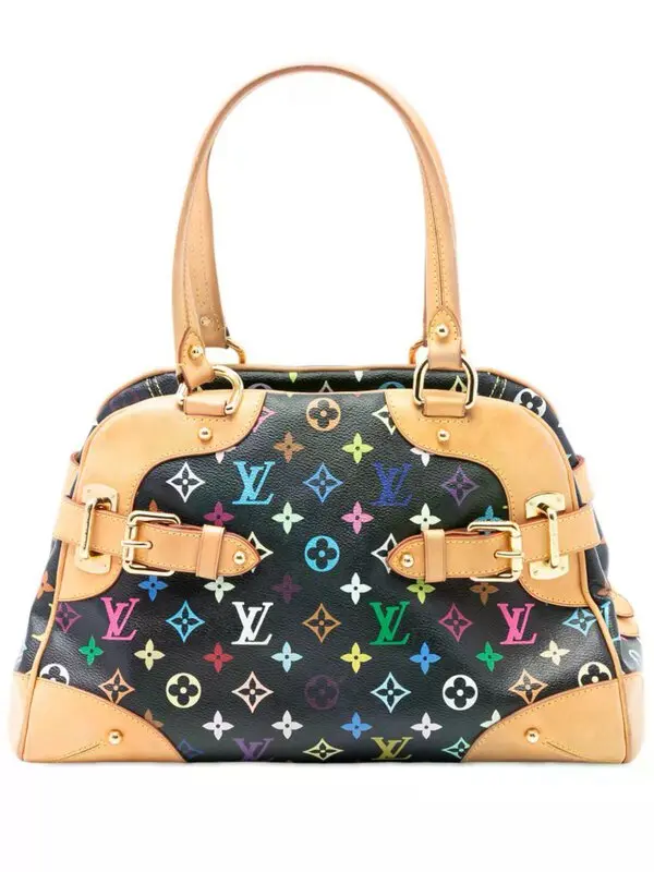 LOUIS VUITTON 2010 Monogram Multicolore Claudia Shoulder Bag - Black