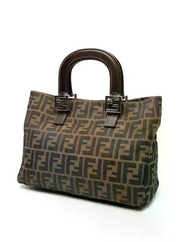 Fendi Zucca Canvas Twins Tote Bag - Brown