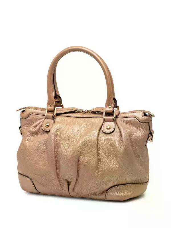 Gucci Calfskin Sukey Satchel - Gold