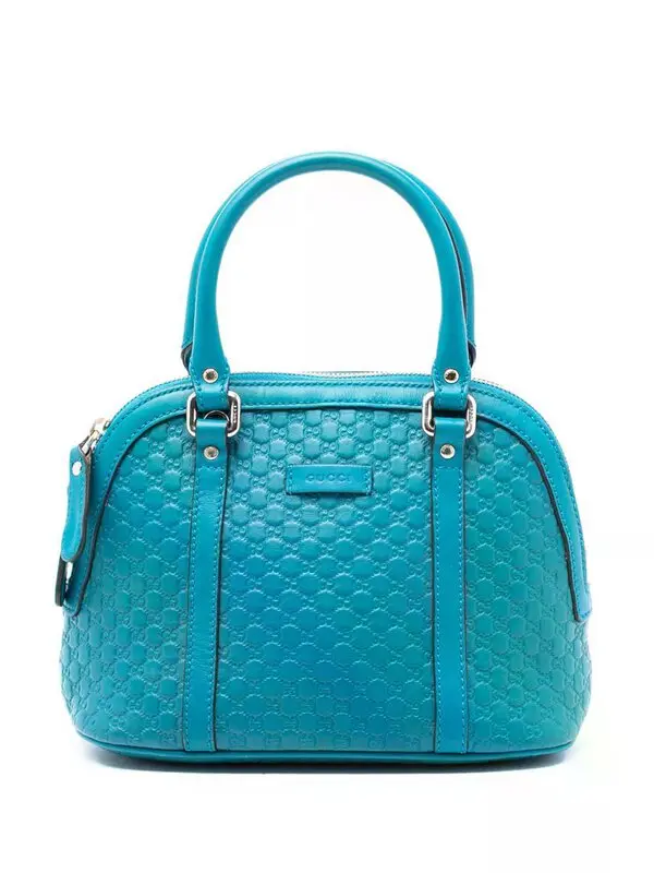 Gucci 2016-2026 Mini Microguccissima Dome Satchel - Blue