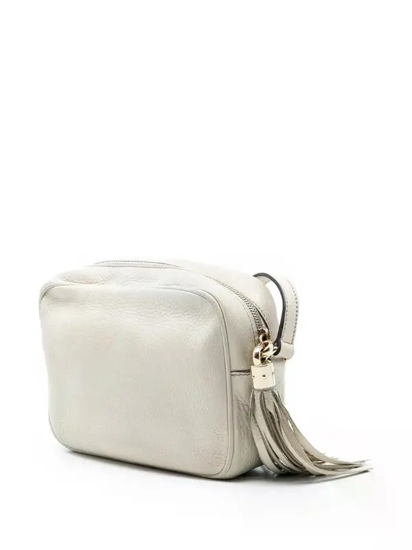 Gucci Leather Soho Disco Crossbody Bag - White