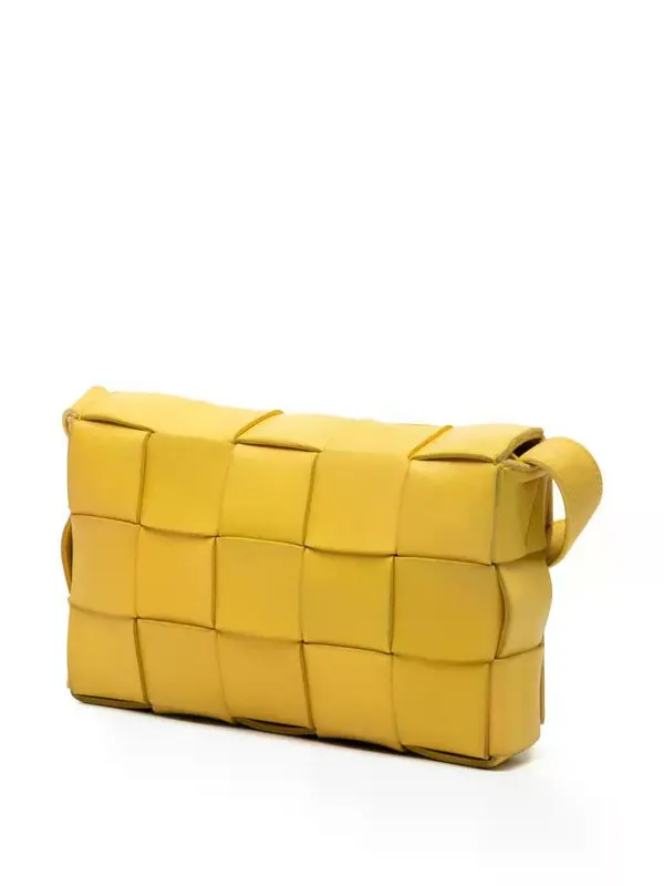 Bottega Veneta Nappa Intrecciato Cassette Crossbody Bag - Yellow