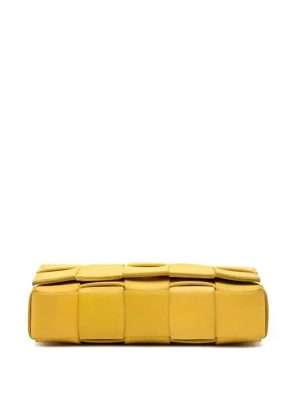 Bottega Veneta Nappa Intrecciato Cassette Crossbody Bag - Yellow