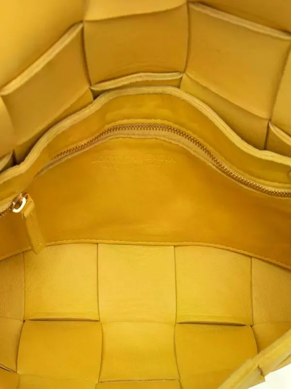 Bottega Veneta Nappa Intrecciato Cassette Crossbody Bag - Yellow