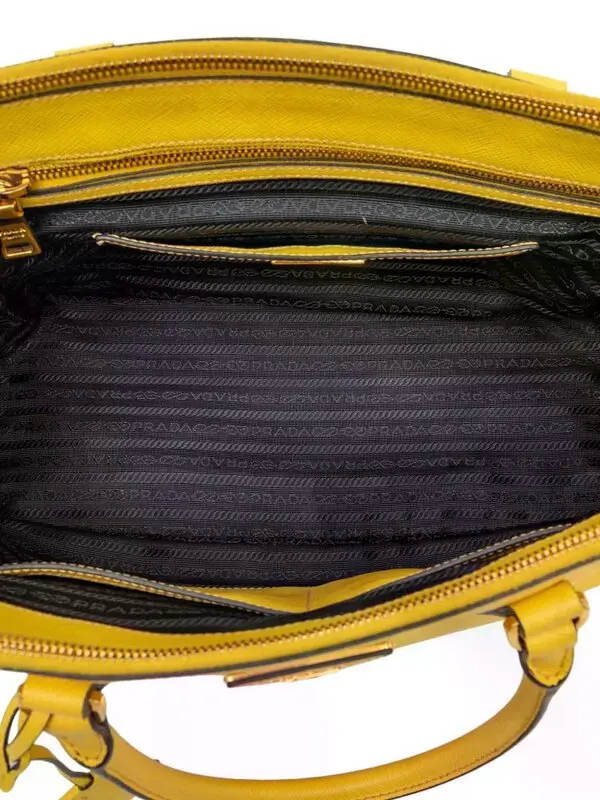 Prada Medium Saffiano Lux Galleria Double Zip Satchel