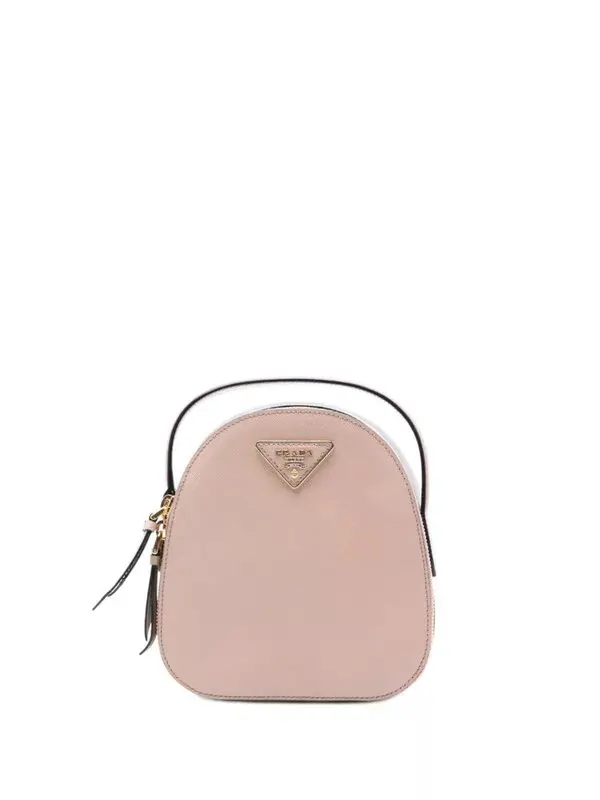 Prada 2021-2026 Saffiano Lux Mini Odette Backpack - Brown