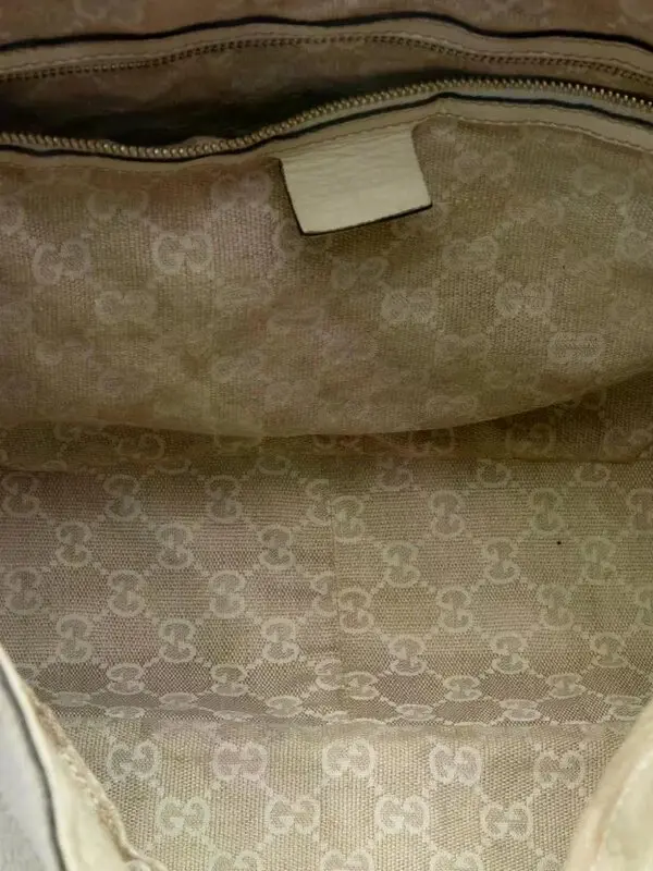 Gucci 2016-2026 Calfskin Bamboo Diana Satchel - White
