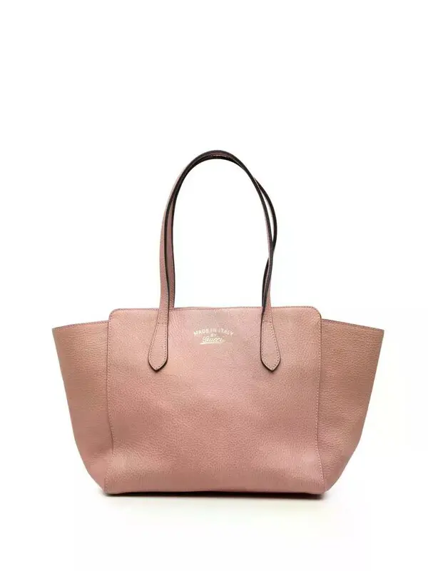 Gucci 2000-2015 Calfskin Swing Tote Bag - Pink