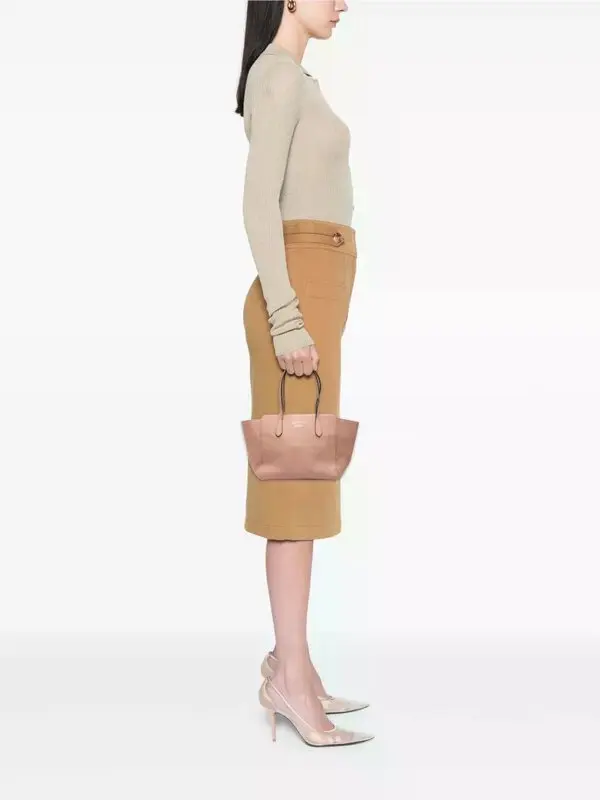 Gucci 2000-2015 Calfskin Swing Tote Bag - Pink