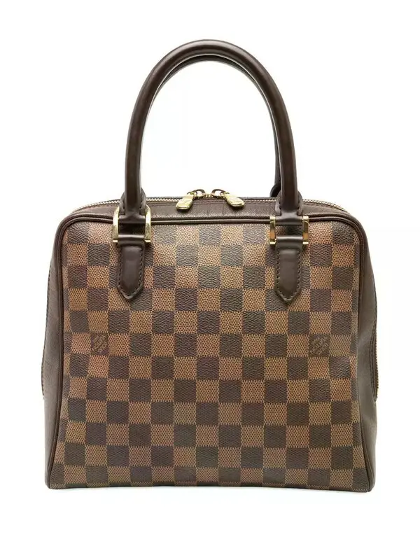LOUIS VUITTON 2003 Damier Ebene Brera Handbag - Brown