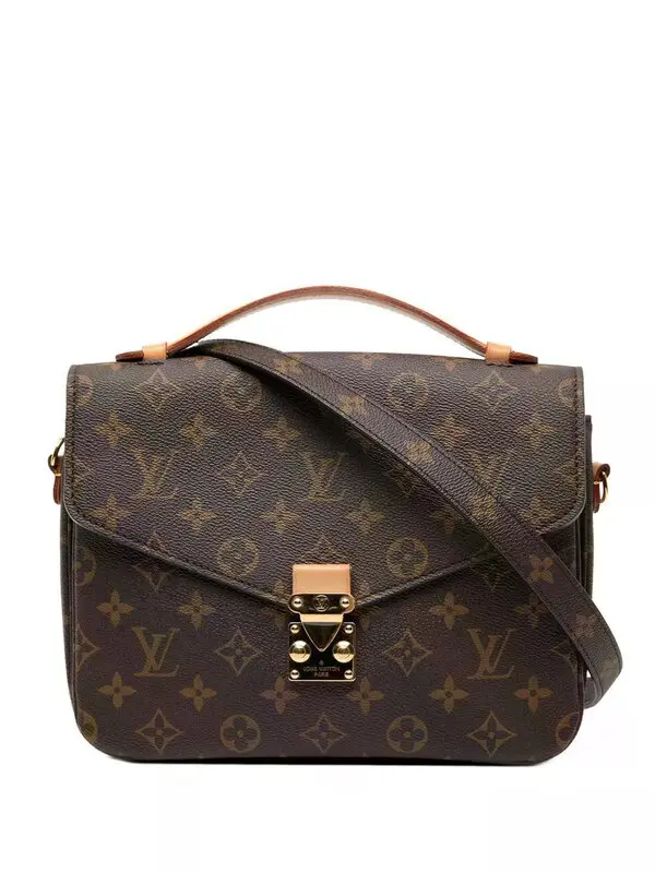 LOUIS VUITTON 2020 Monogram Pochette Metis Satchel - Brown