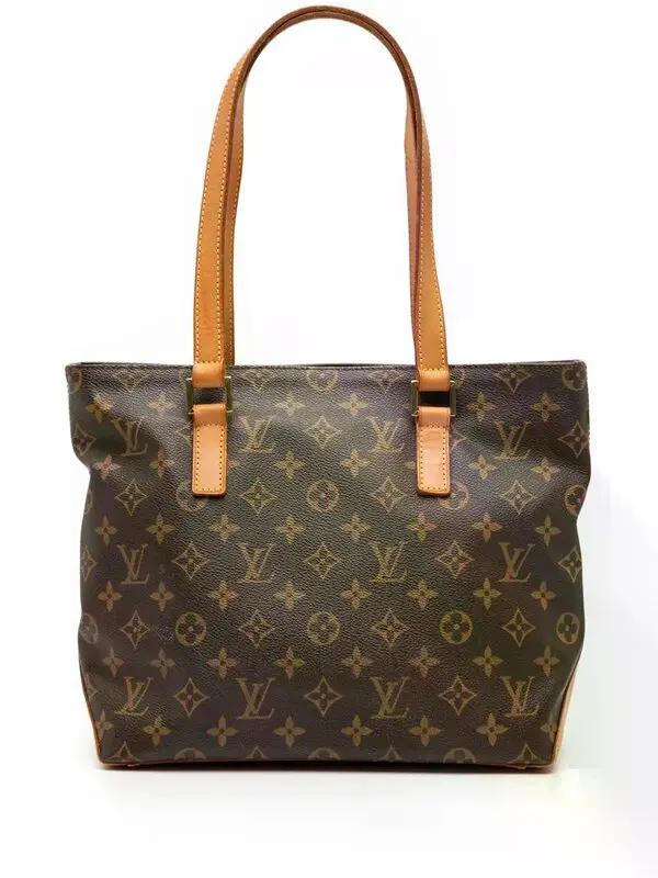 LOUIS VUITTON 2001 Monogram Cabas Piano Tote Bag - Brown