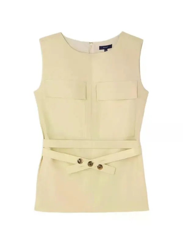 Soeur Isra Belted Top - Neutrals
