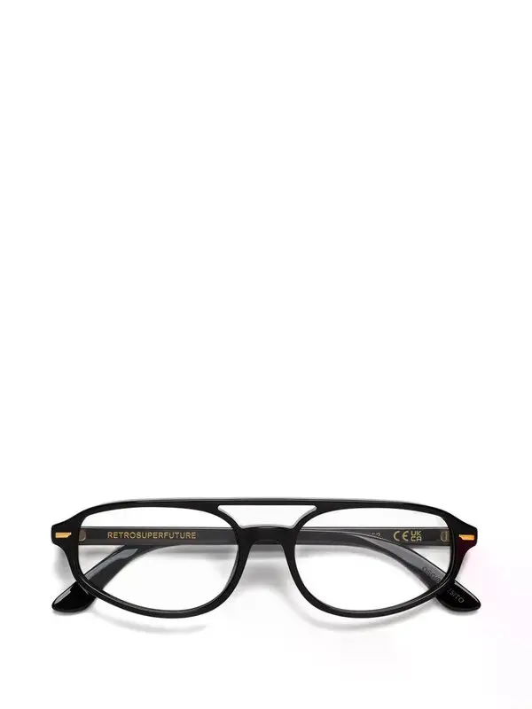 RETROSUPERFUTURE Pilot-frame Glasses - Black